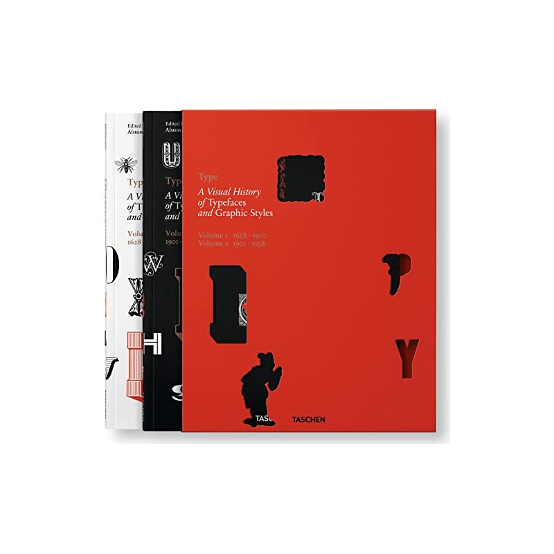 Type A Visual History of Typefaces 2 Vol - Teşvikiye Patika Kitabevi