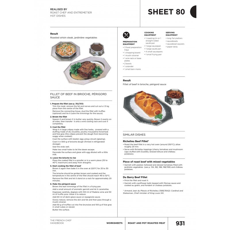 The French Chef Handbook: La cuisine de reference - Teşvikiye Patika ...